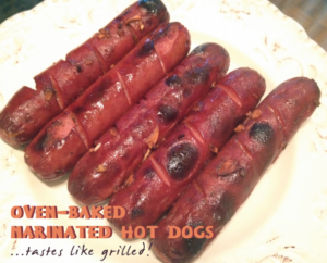 Oven-Baked, Marinated Hot Dogs - Wifetime of Happiness