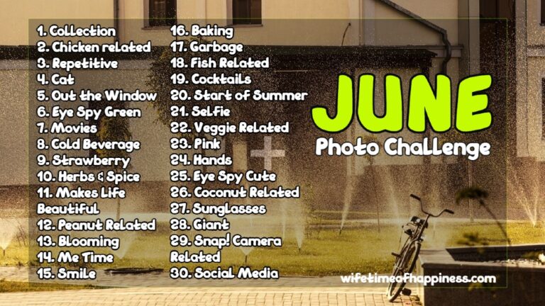 June Photo Challenge | Social Media Photo Challenge June 2021 ...